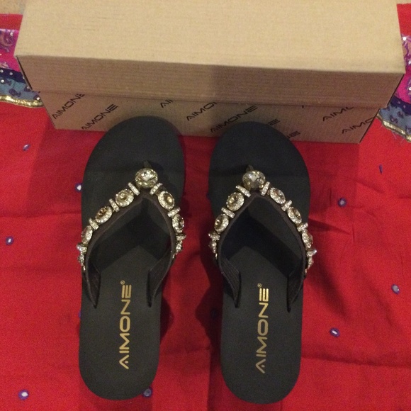 Aimone | Shoes | High Wedge Embellished Sandals | Poshmark